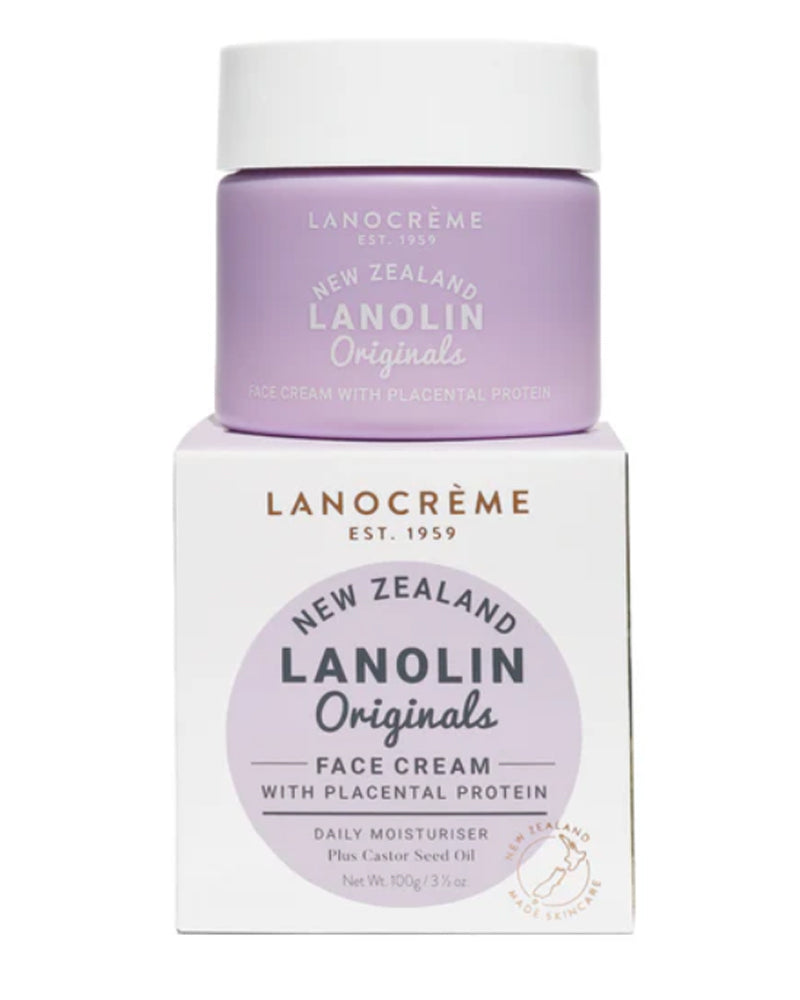 Lanocreme Lanolin Originals Face Cream with Placental Protein 100g