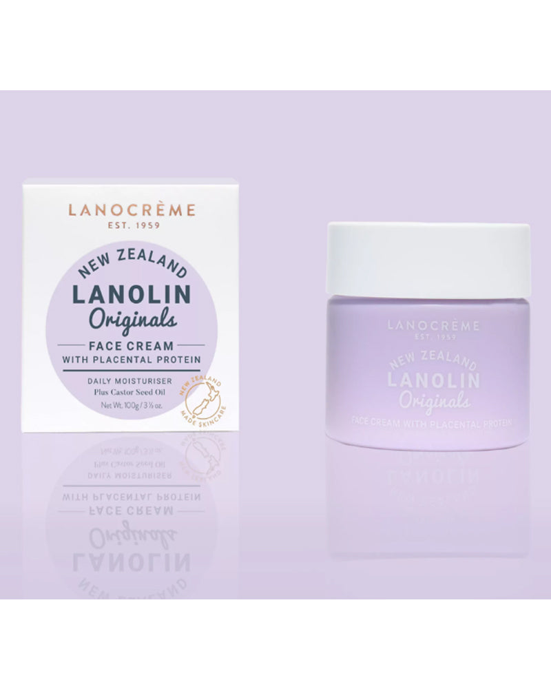 Lanocreme Lanolin Originals Face Cream with Placental Protein 100g